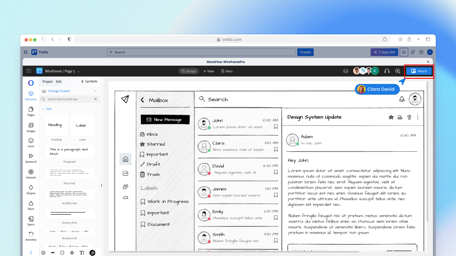 MockFlow WireframePro Power-Up | Trello